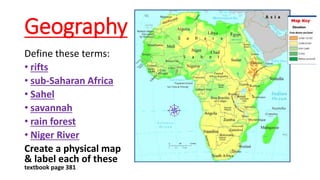 Geography & Early West Africa | PPTX