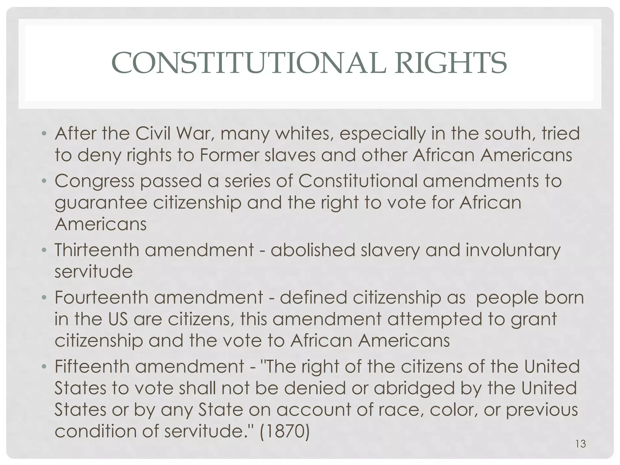 Early african american history | PPTX