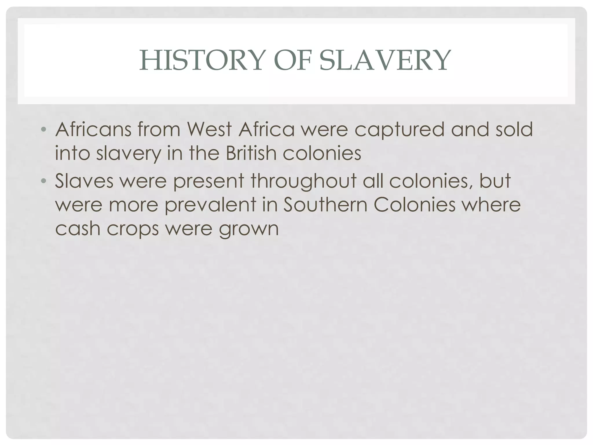 Early african american history | PPTX
