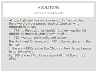 Early african american history | PPTX