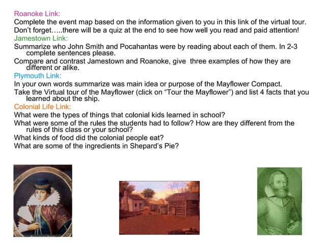 8th grade Early American Colonization | PPT