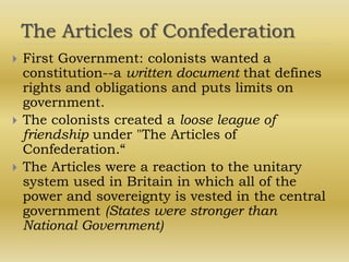 Early American Government | PPTX