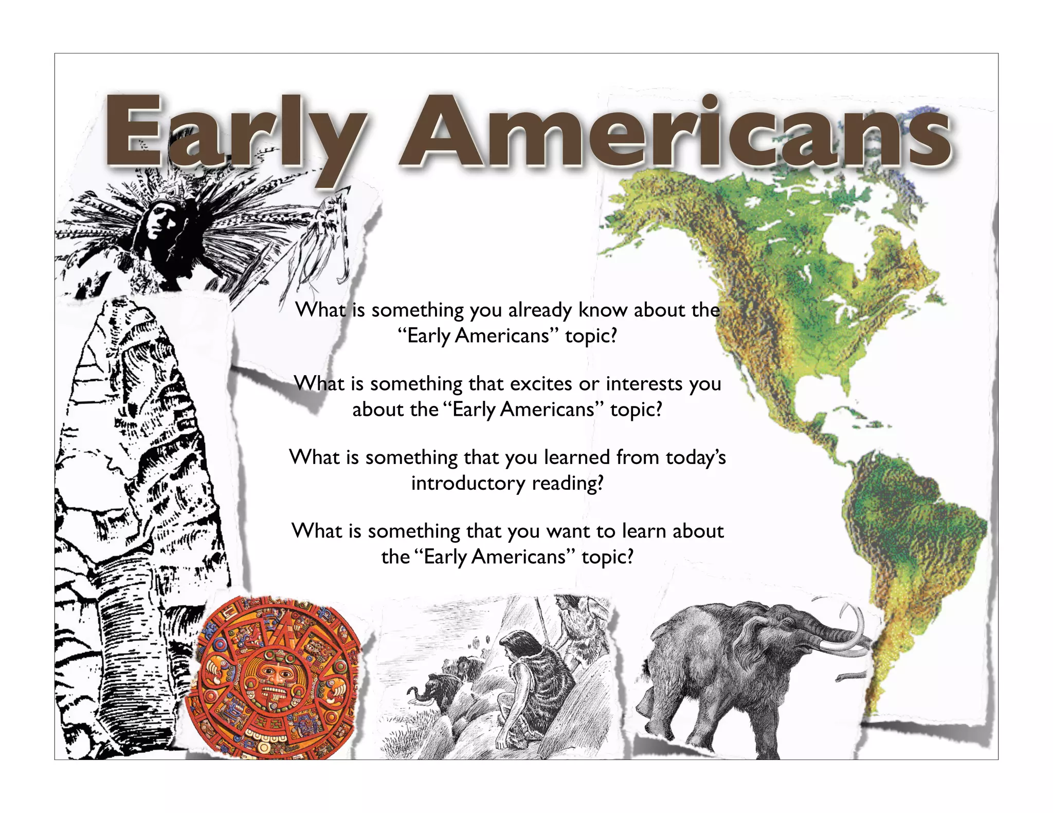 Early americans course presentation pdf | PDF | North America Travel ...