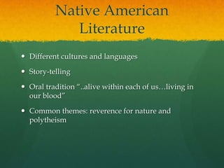 Early American Writers Notes | PPTX