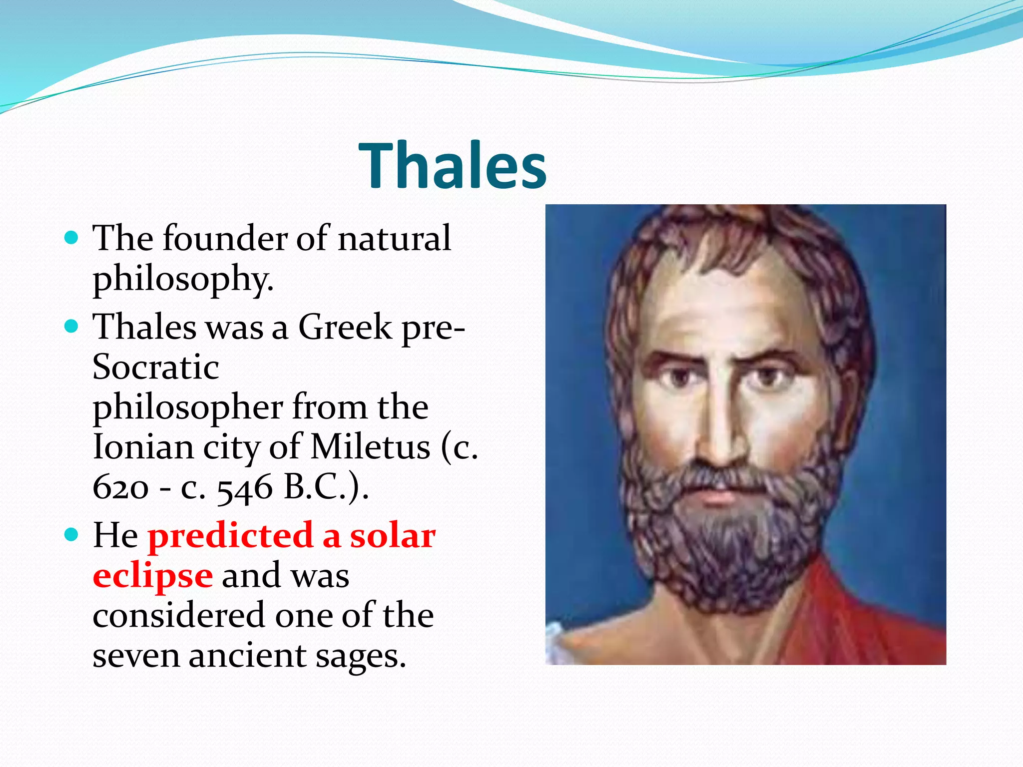 Early ancient philosophers | PPTX