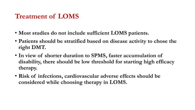 Early and late onset multiple sclerosis | PPT