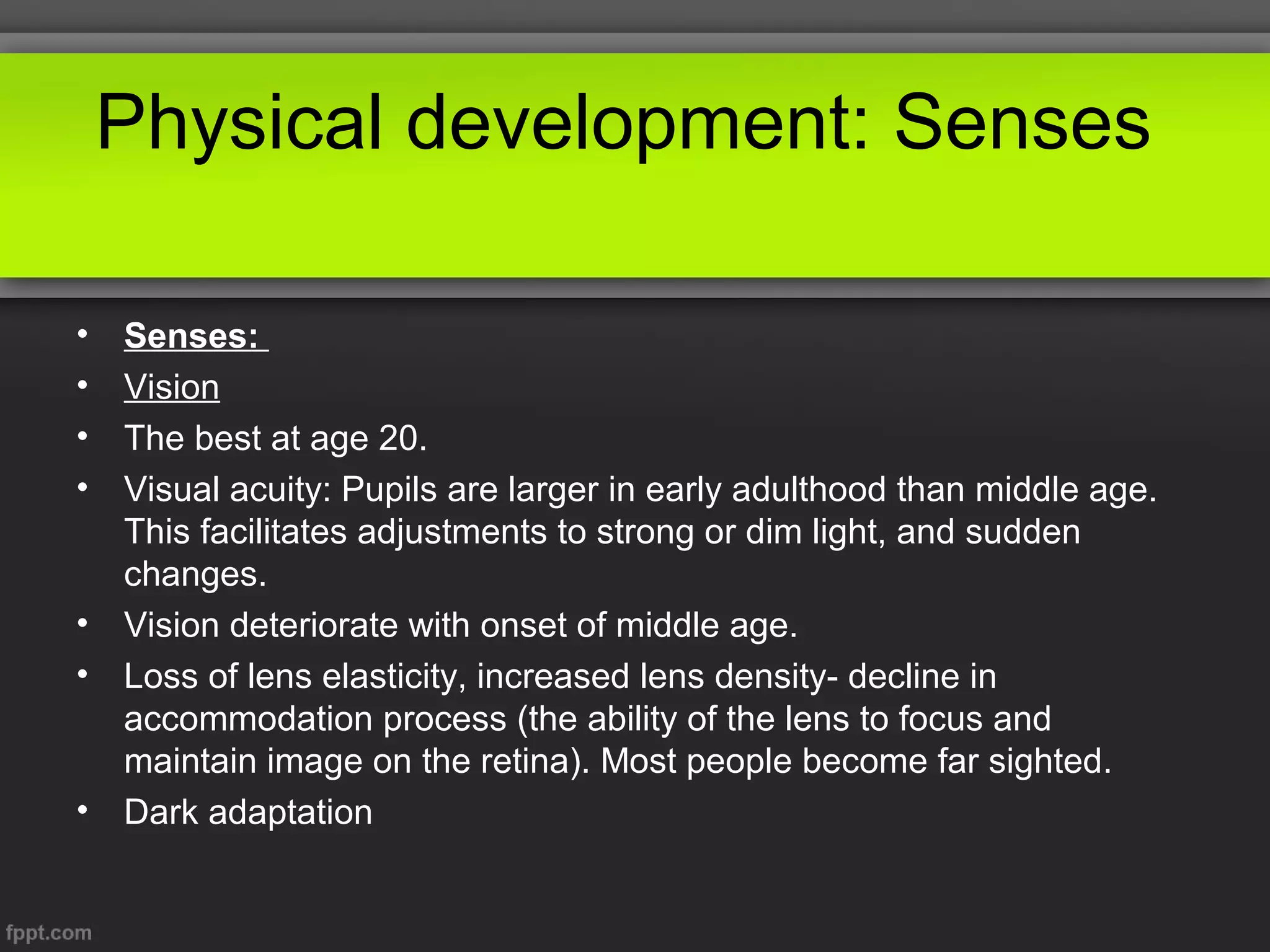 Early and middle adulthood | PPT