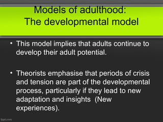 Early and middle adulthood | PPT