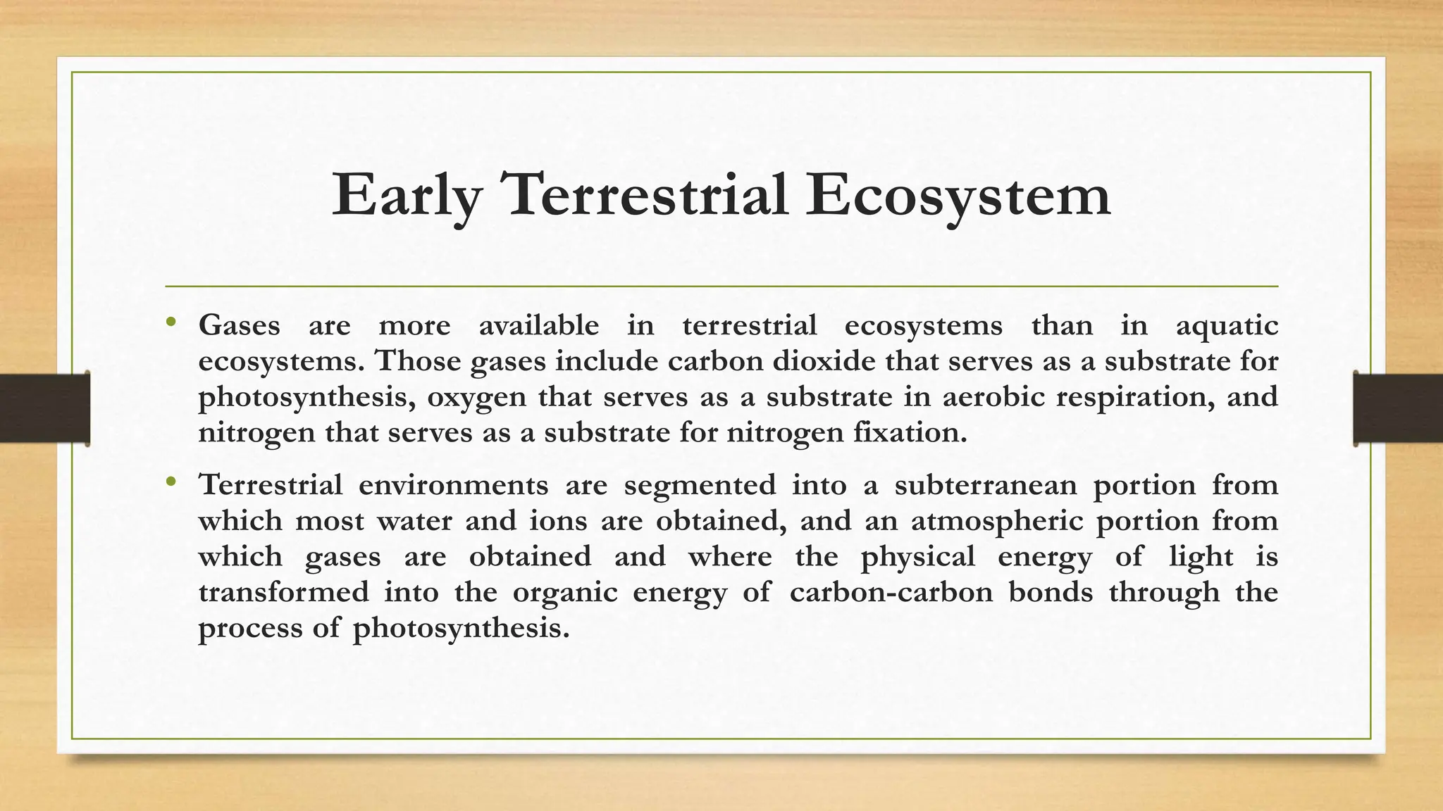 Early Aquatic and Terrestrial ecosystem.pptx