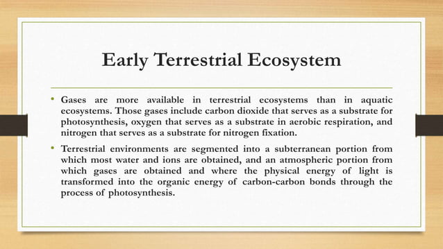 Early Aquatic and Terrestrial ecosystem.pptx