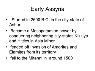Early assyria | PPT