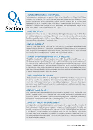 Early august sanctions situation | PDF