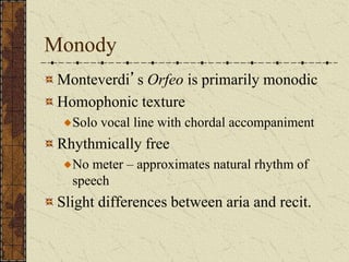 Early Baroque Vocal Music | PPTX