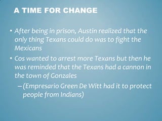 Early Battles of the Texas Revolution | PPTX