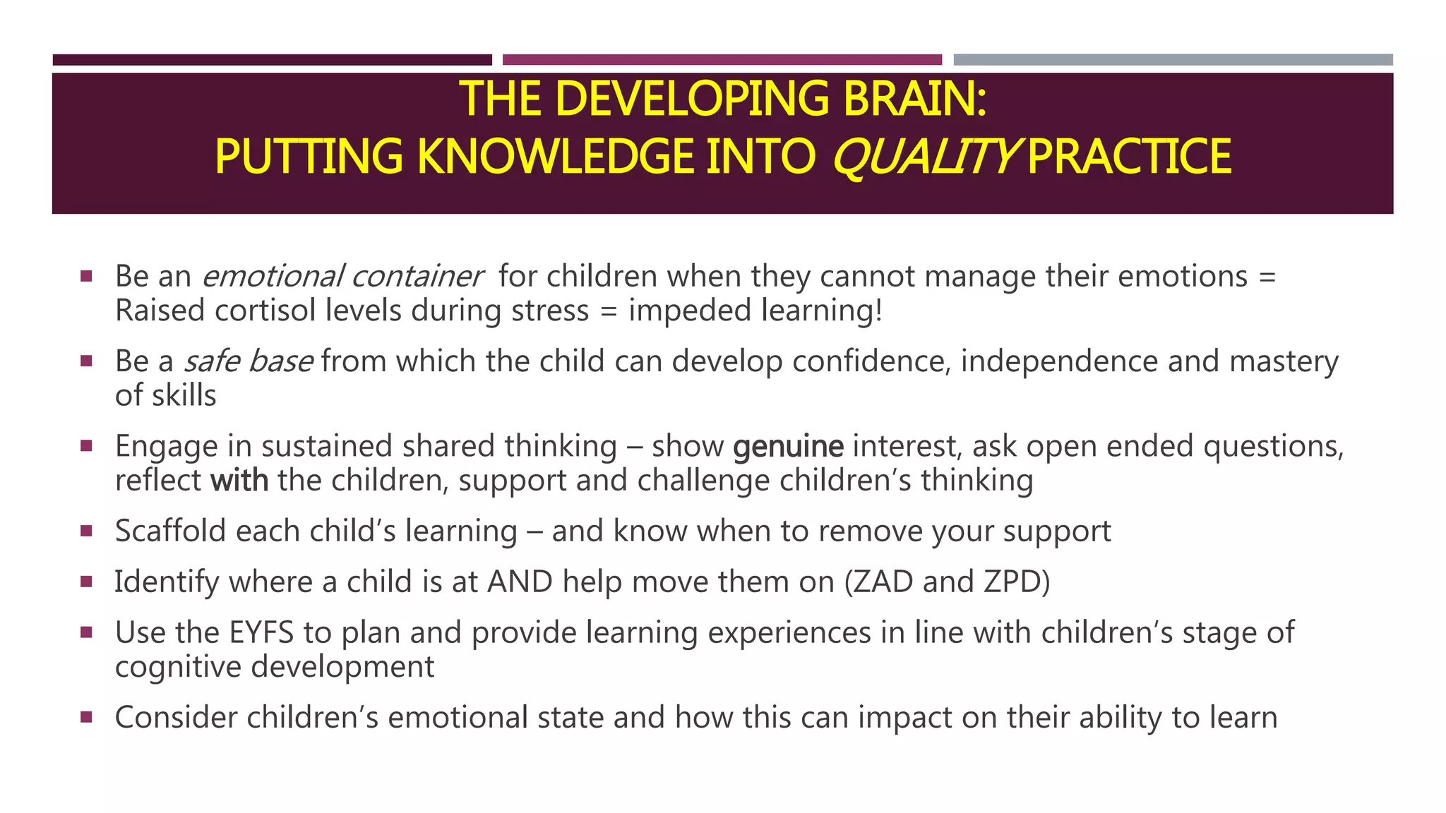 Early brain development | PPTX