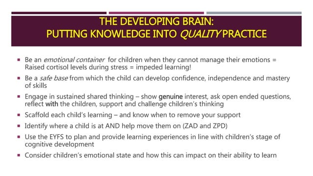 Early brain development | PPTX