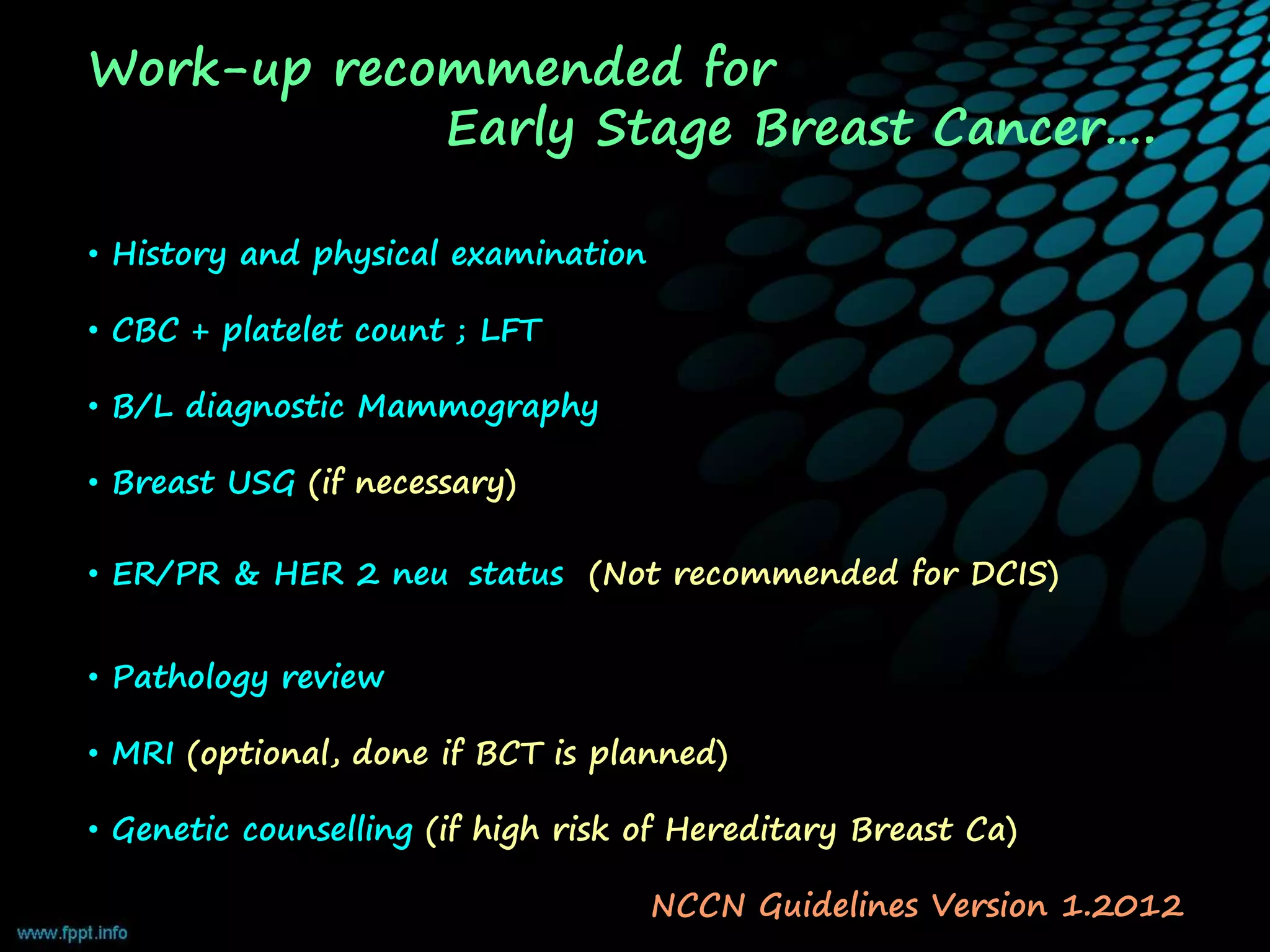 Early breast cancer | PPTX