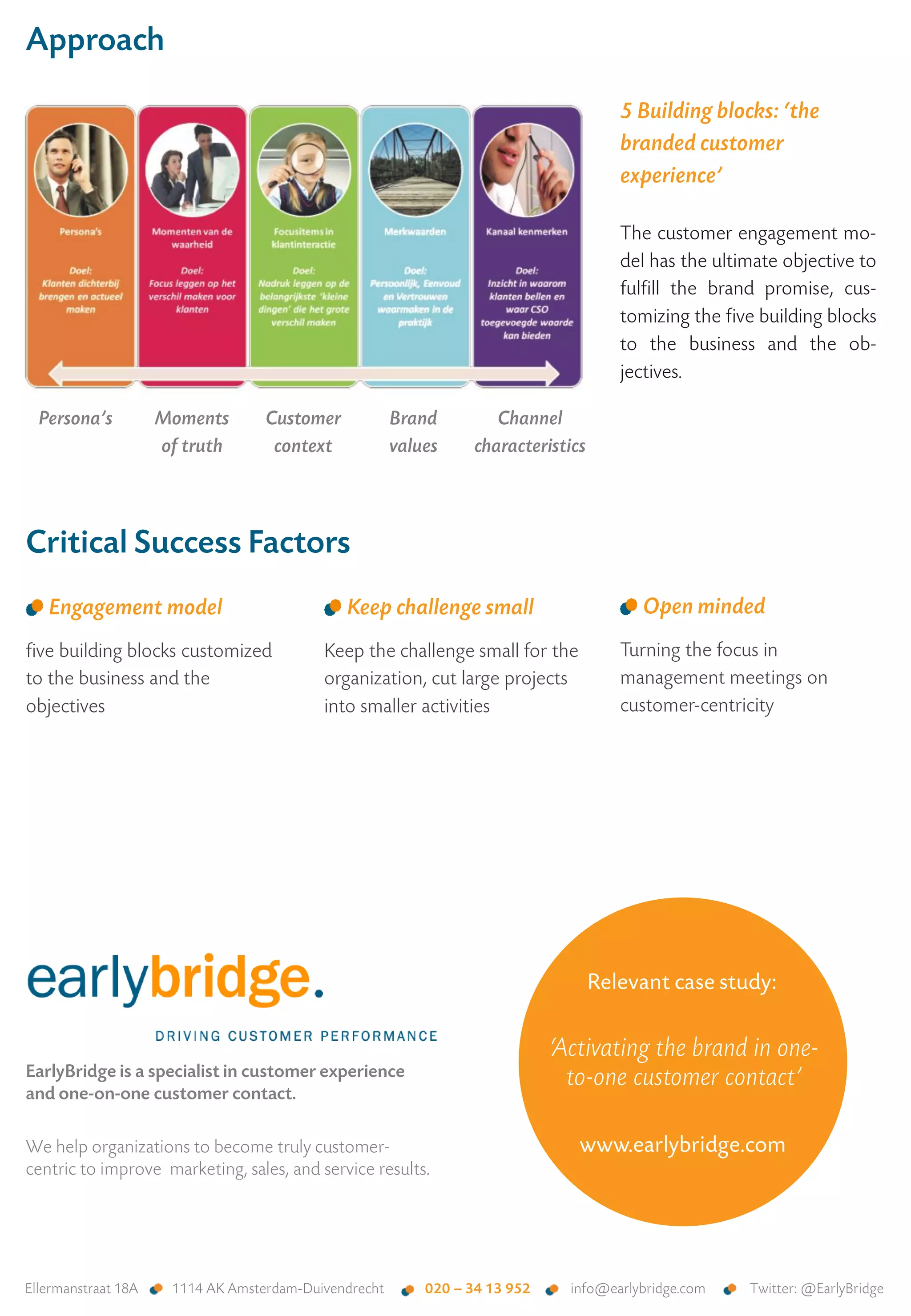 EarlyBridge case abn amro the power of a branded experience | PDF