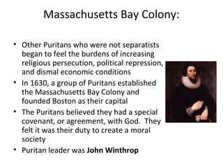 Early British Colonies U.S. History | PPT