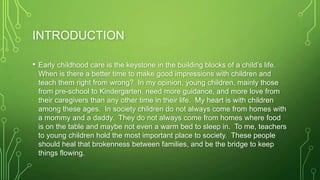 Early child development LESSON | PPTX