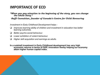 Early childhood development | PPTX | Daycare and Pre-School | Parenting