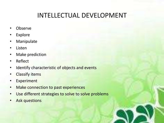 Early childhood development | PPT
