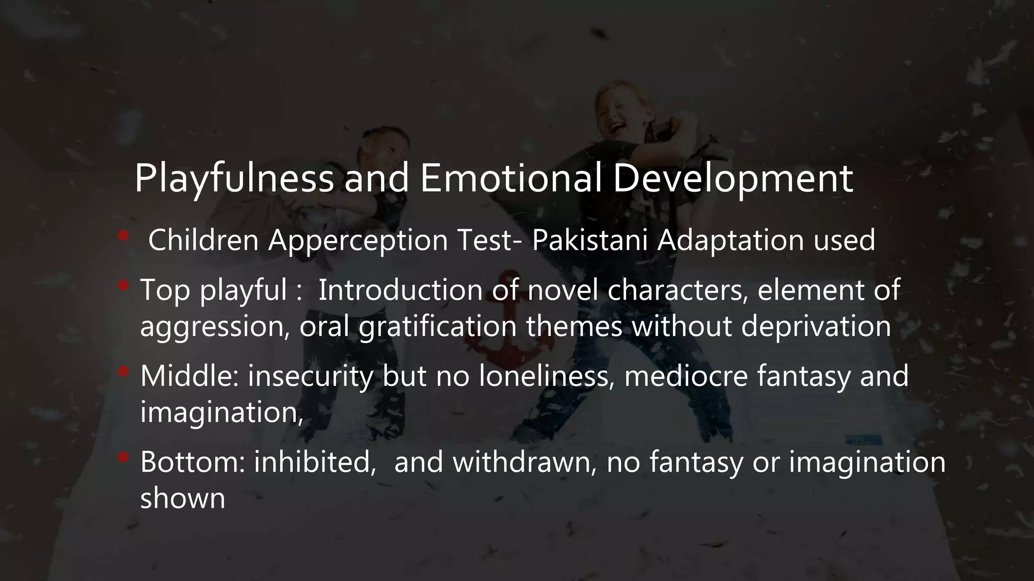 Early childhood (2-6 years) Emotional Development | PPTX
