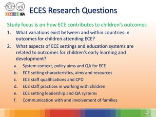 Early childhood education study progress report | PPTX