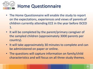 Early childhood education study progress report | PPTX