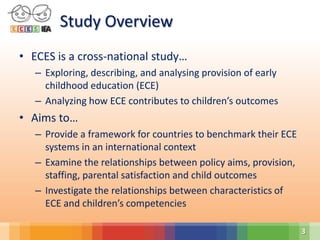 Early childhood education study progress report | PPTX