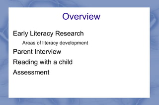 Early childhood literacy | ODP
