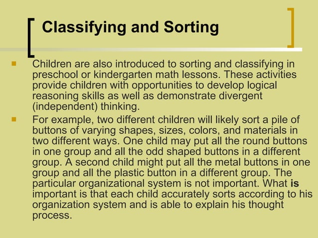 Early childhood mathematics and development | PPT