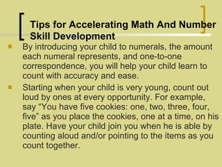 Early childhood mathematics and development | PPT