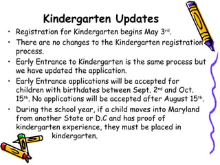 Early childhood registration | PPT