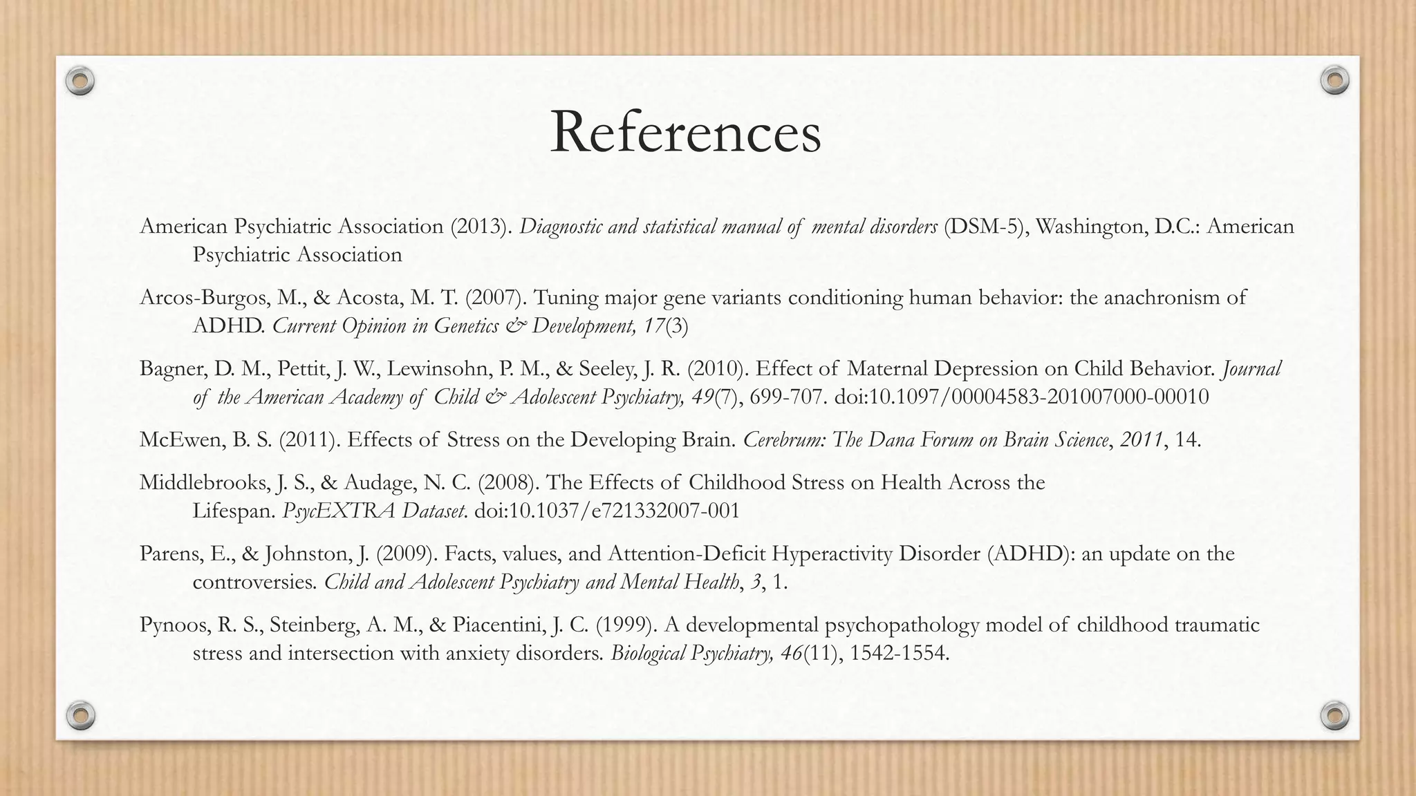 Early childhood trauma's invisibility cloak | PPT