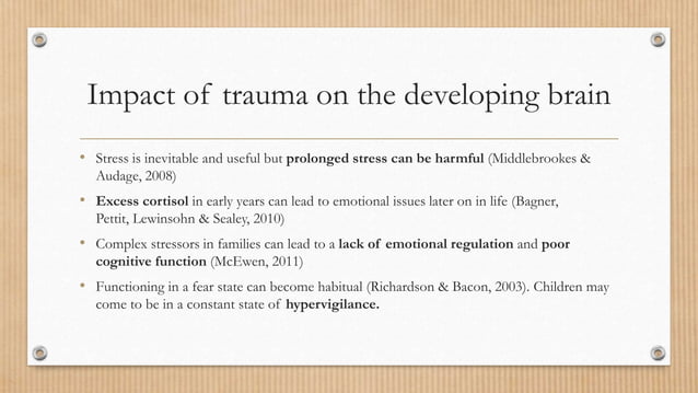 Early childhood trauma's invisibility cloak | PPT