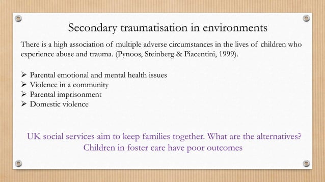 Early childhood trauma's invisibility cloak | PPT