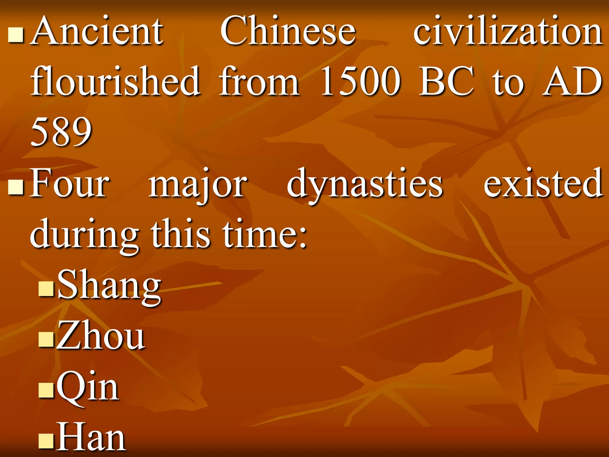 Early chinese civilizations | PPT