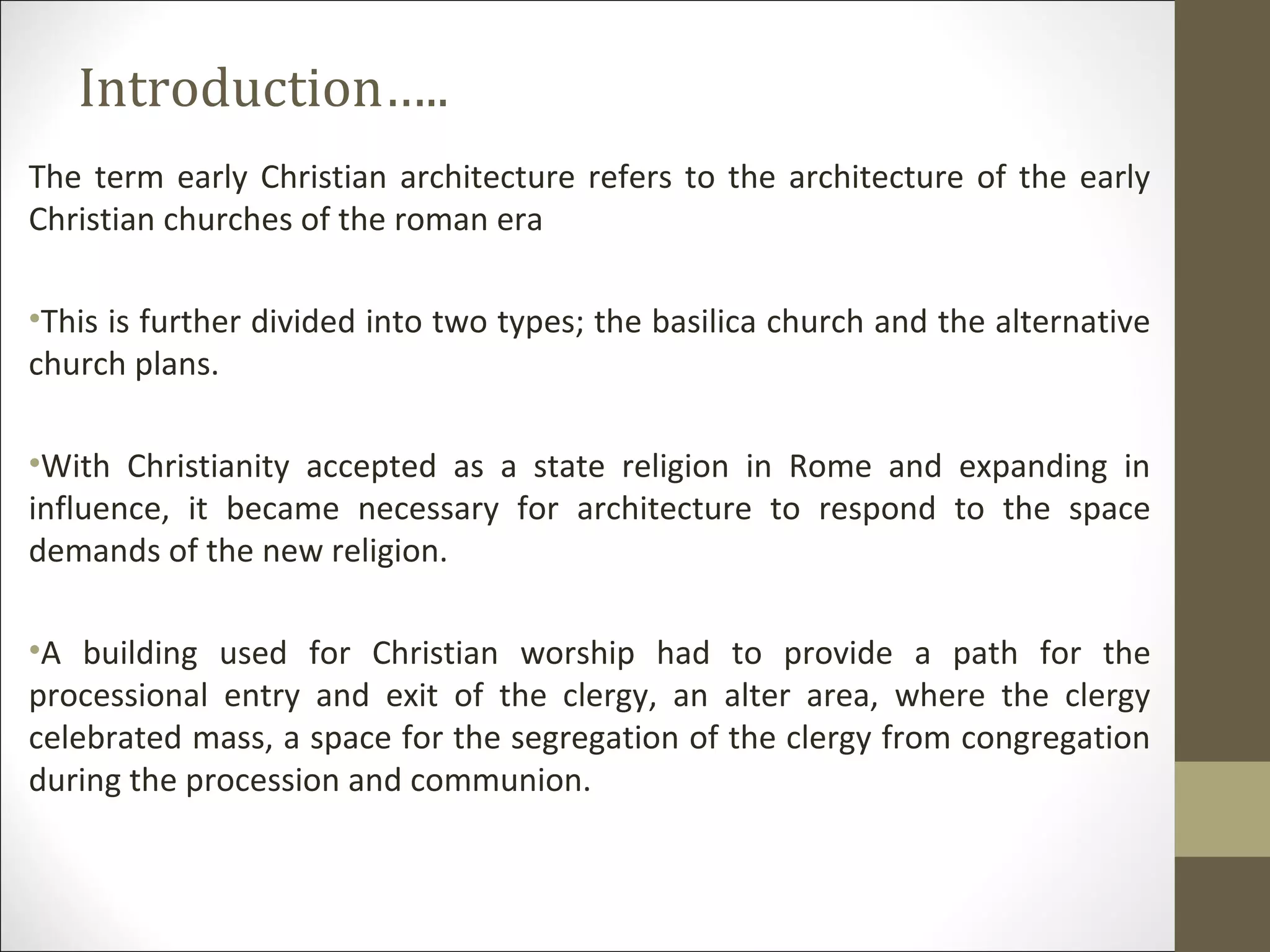 Early christian architecture | PPT
