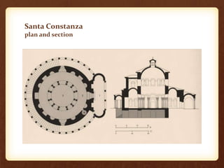 Plan And Section, Church Of Santa Costanza