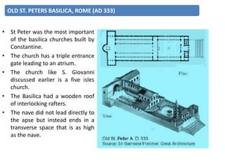 EARLY CHRISTIAN ARCHITECTURE.........ppt
