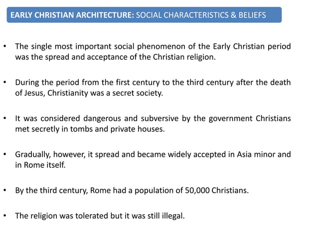 EARLY CHRISTIAN ARCHITECTURE.........ppt | Christianity | Religion ...