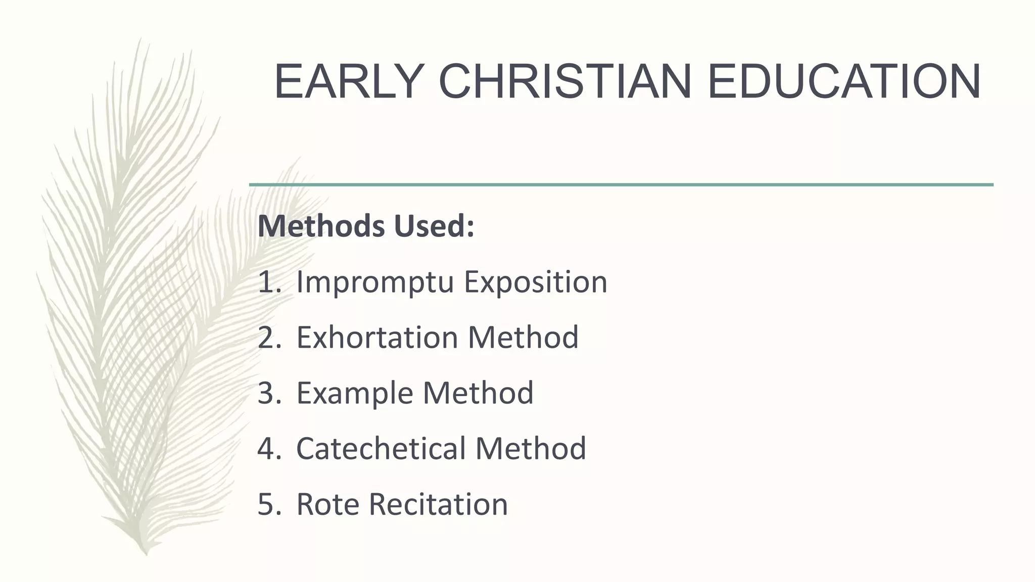 Early Christian & Muslim Education | PPTX