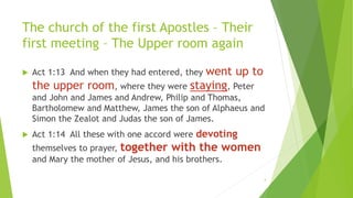 Structure and Worship of the Early churches | PPTX