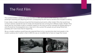 Early cinema and the pioneers of editing | PPTX