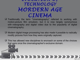 Early cinematography | PPT