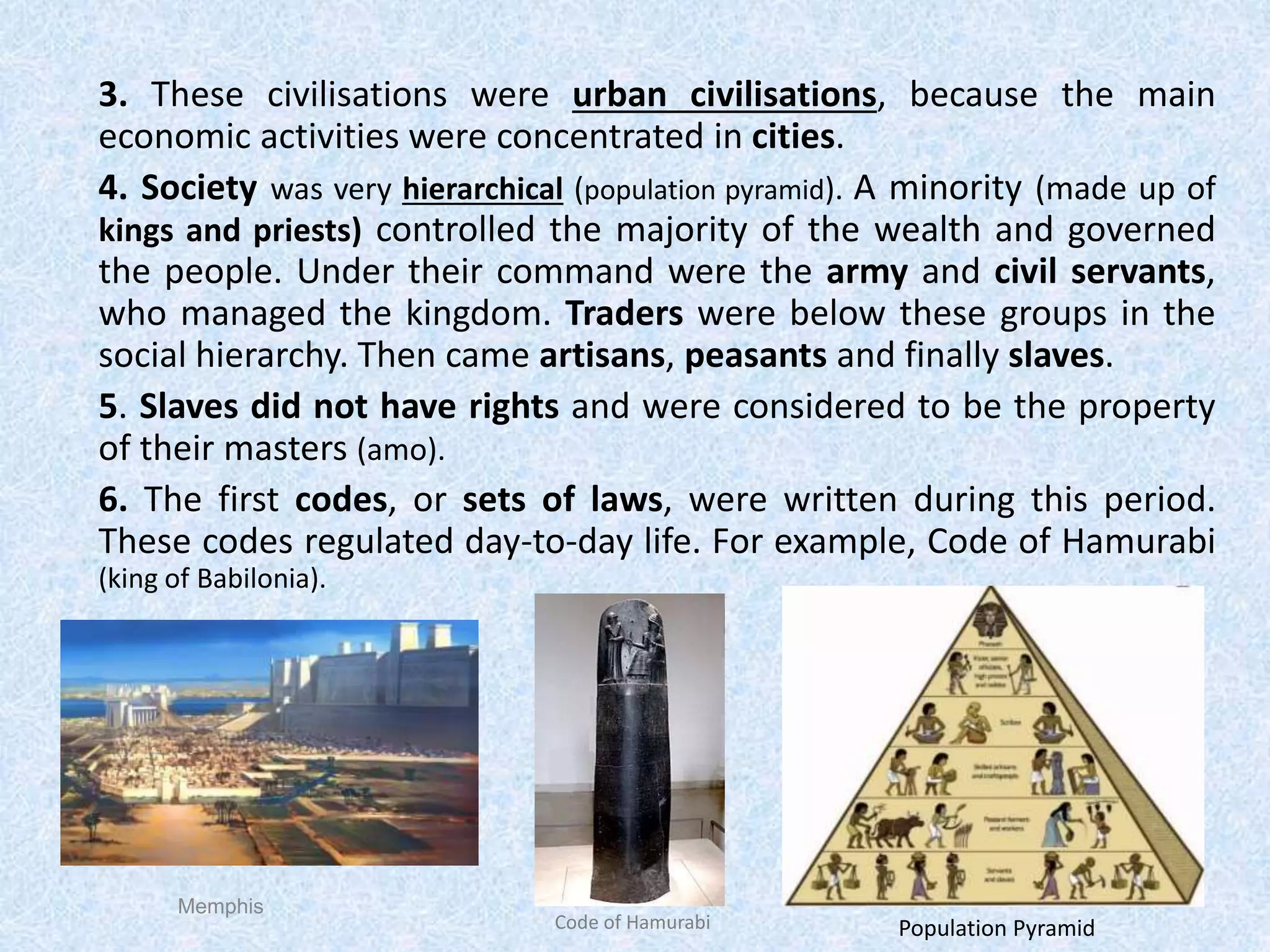 Early civilisation informacion resumida | PPT