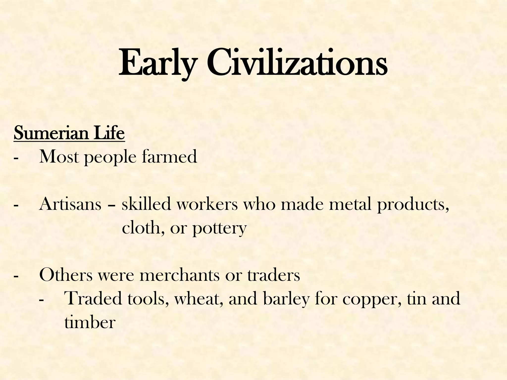 Early civilizations | PPTX