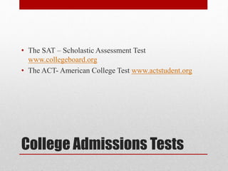 Early college planning grades 910 | PPTX