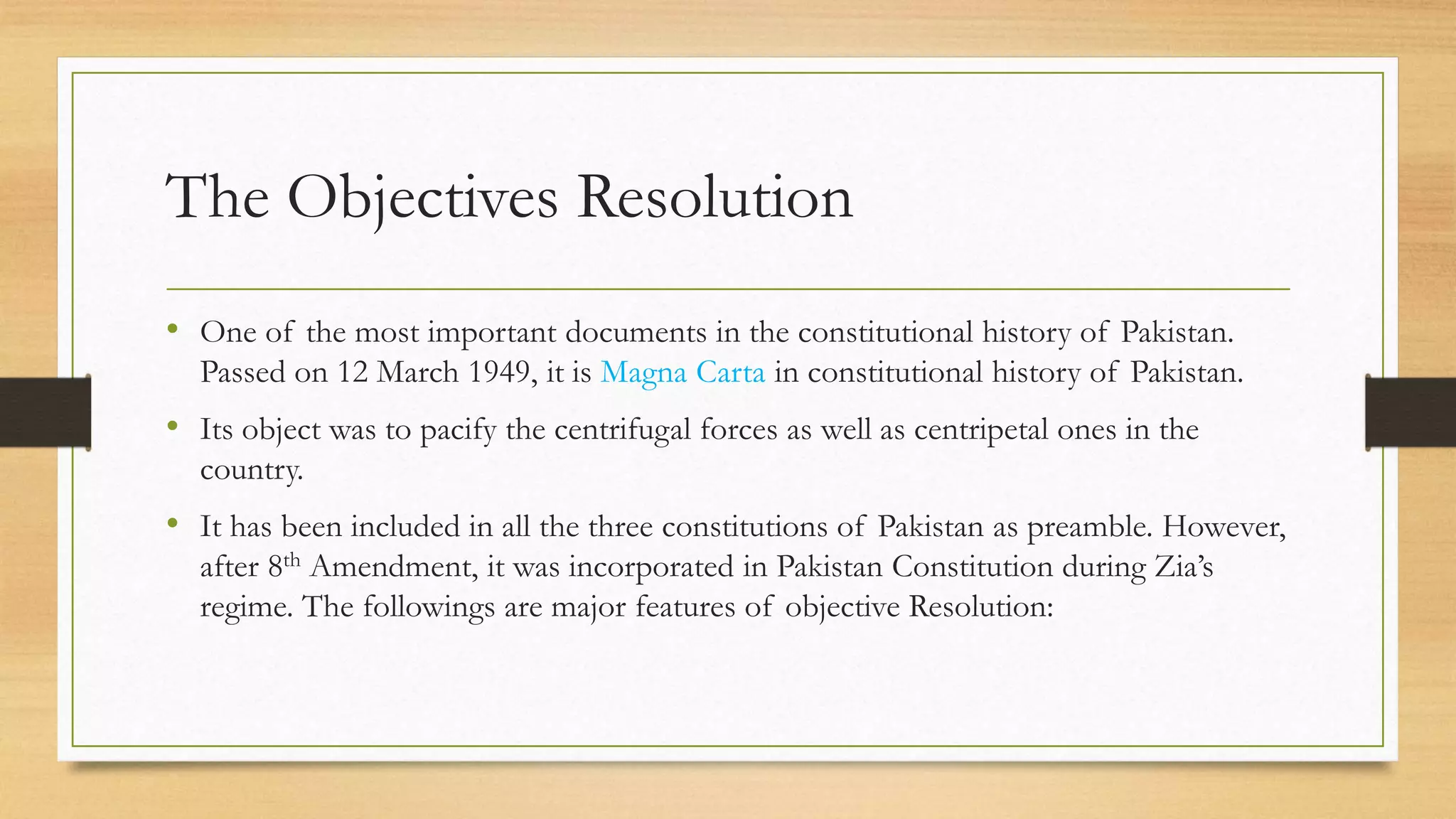 Early constitutional history of Pakistan, !956,1962 and 1973 ...